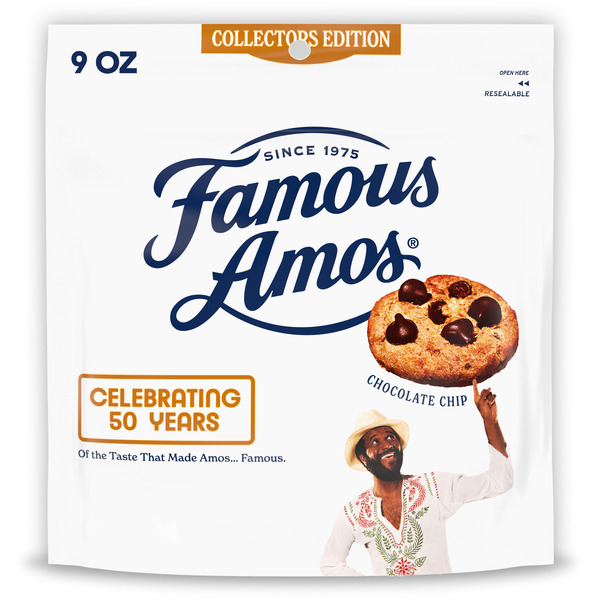 Kroger Famous Amos Classic Chocolate Chip Cookies, Bite-size cookies ...