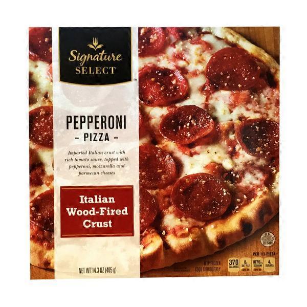 Signature Select Pepperoni Italian Wood Fired Crust Pizza (14.3 oz ...