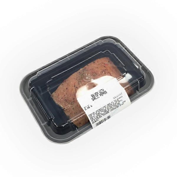 Schnucks Morey's Garlic Pepper Marinated Salmon Fillets (1 lb) - Instacart
