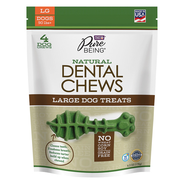 Pure Being Premium Molded Dental Chews for Dogs Large Size Same-Day ...