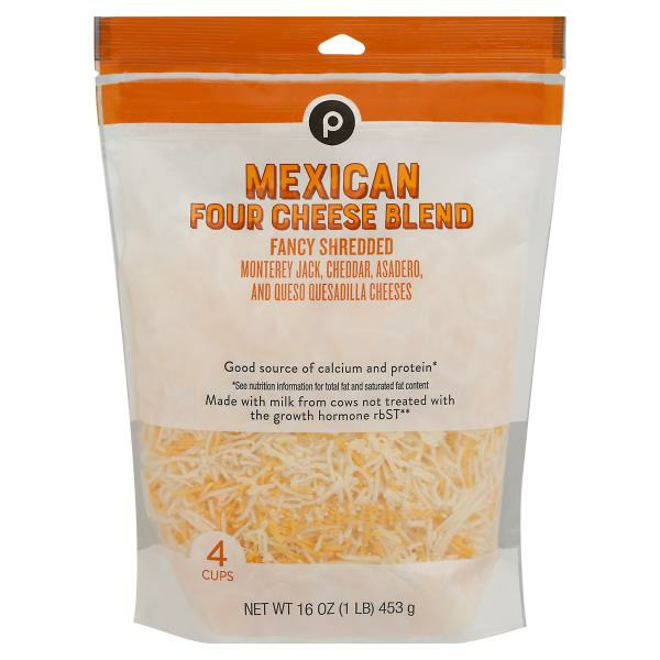 Publix Publix Fancy Shredded Cheese, Mexican Four Cheese Blend Same-Day ...
