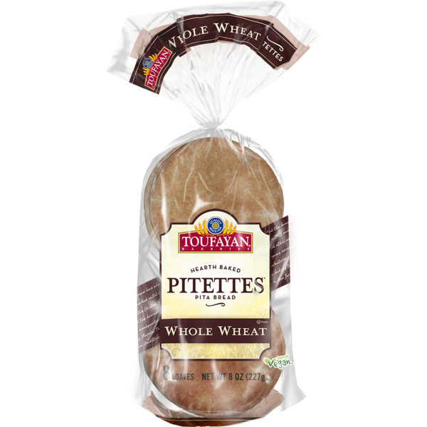 Toufayan Bakeries Whole Wheat Pitettes Pita Bread Same-Day Delivery or ...