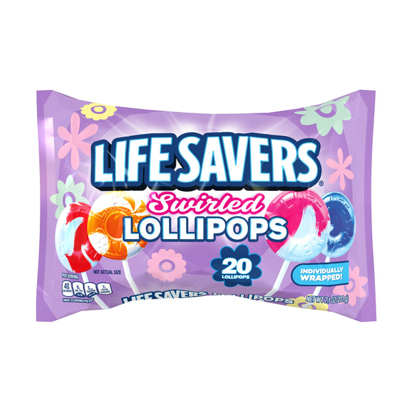Smart & Final Life Savers Swirled Lollipops, Assorted Flavor Candy Same ...