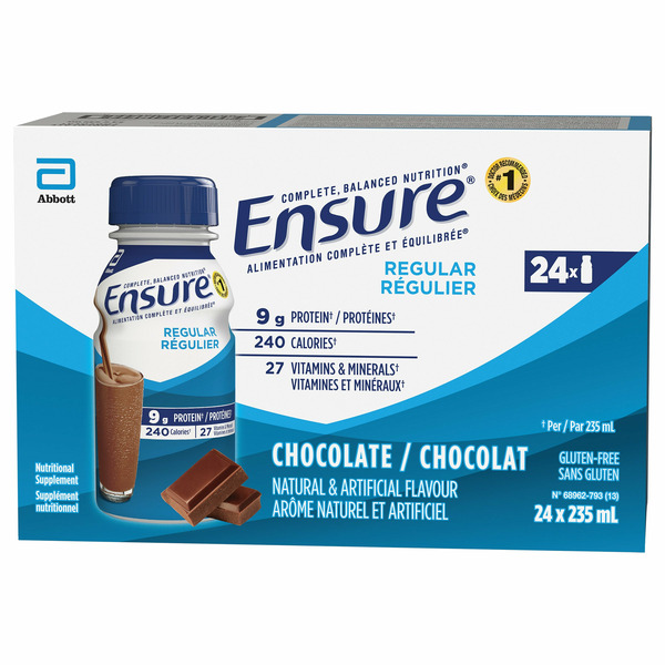 Costco Ensure Chocolate Regular Nutritional Supplement Shake Same-Day ...