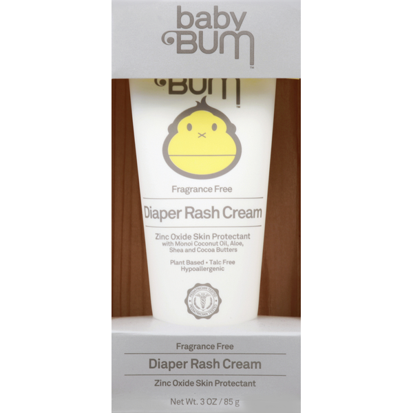 Baby Bum Diaper Rash Cream, Fragrance Free (3 oz) - Instacart