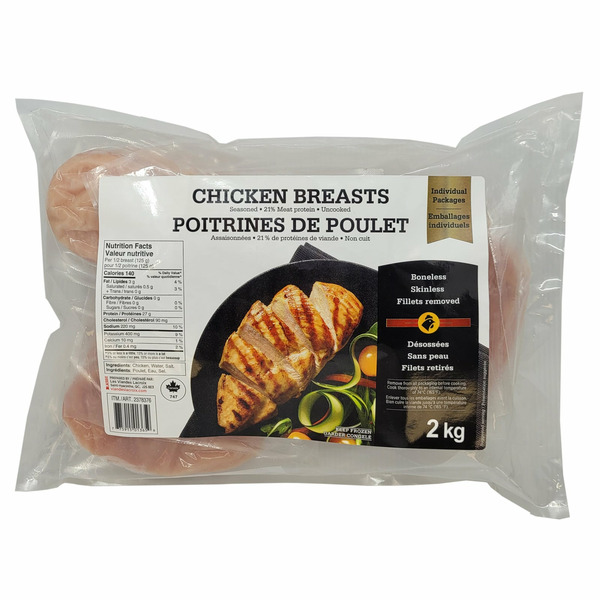 Les Viandes Lacroix Seasoned Uncooked Chicken Breasts Same-Day Delivery ...