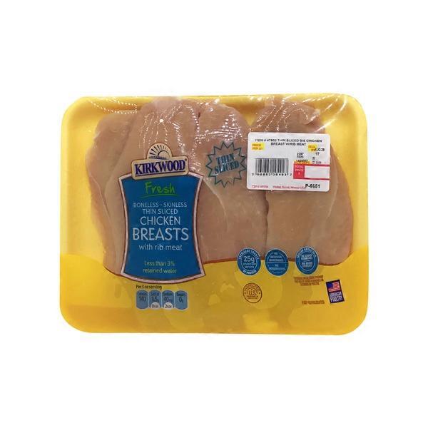 Kirkwood Fresh Thin Sliced Chicken Breasts (per lb) - Instacart