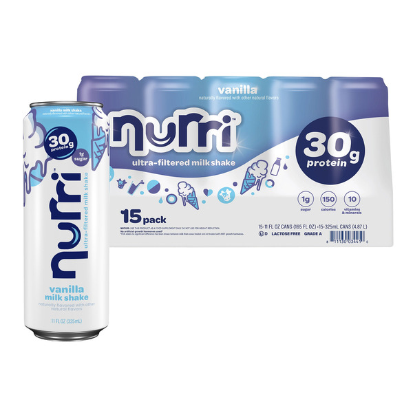 Nurri 30g Protein Shake, Vanilla, 11 fl oz, 15-pack Same-Day Delivery ...