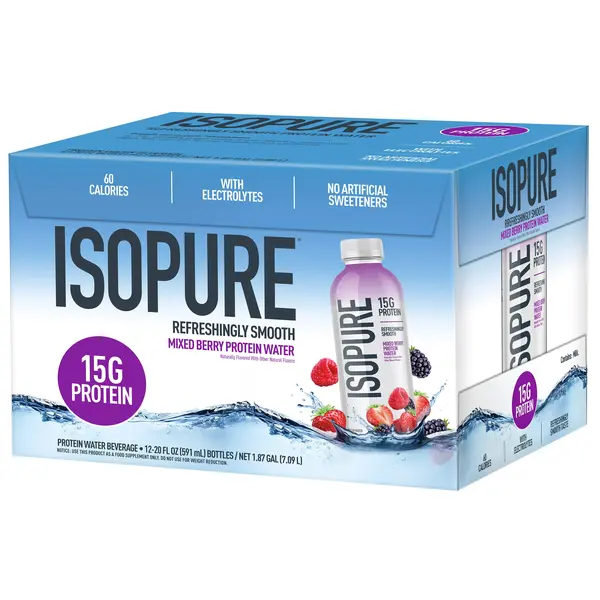 Isopure Mixed Berry 15g Protein Drink, 12-pack Same-Day Delivery | Costco