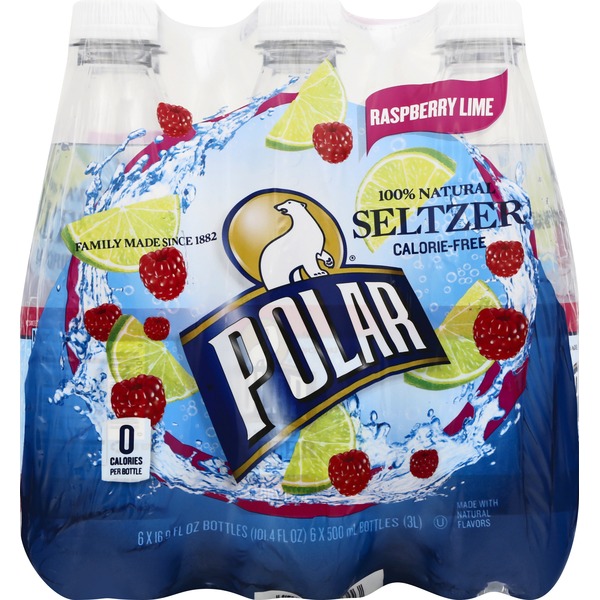 Polar Seltzer, Raspberry Lime (6 each) - Instacart