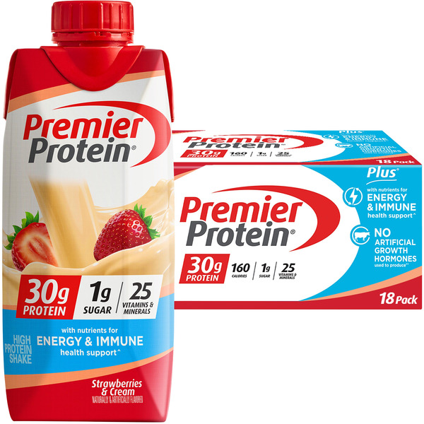 Premier Protein Strawberries & Cream Protein Shake Same-Day Delivery ...