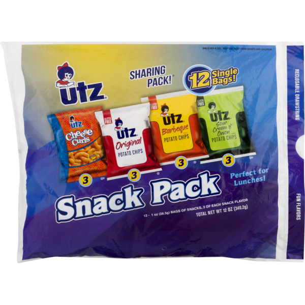 Utz Quality Foods Original Potato Chips (1 oz) - Instacart
