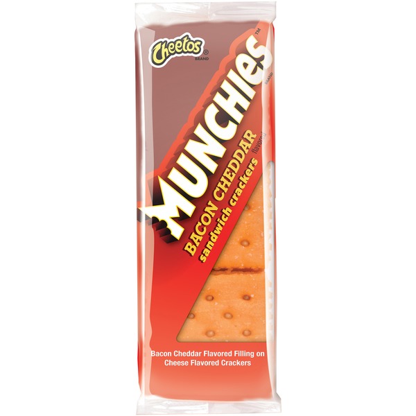 Munchies Bacon Cheddar Flavored Sandwich Crackers (1.38 oz) - Instacart