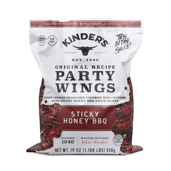 Walmart Kinder's Party Wings Sticky Honey BBQ Chicken Wings Same-Day ...