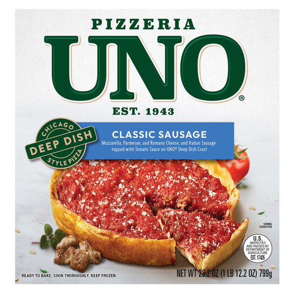 Uno 9" Chicago Style Deep Dish Classic Sausage Pizza Same-Day Delivery ...