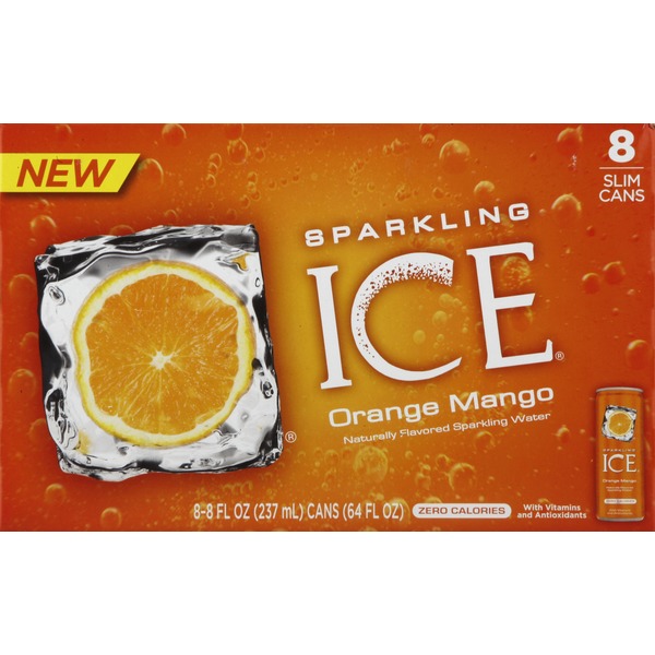 Sparkling ICE Sparkling Water, Orange Mango, Slim Cans (8 fl oz) - Instacart