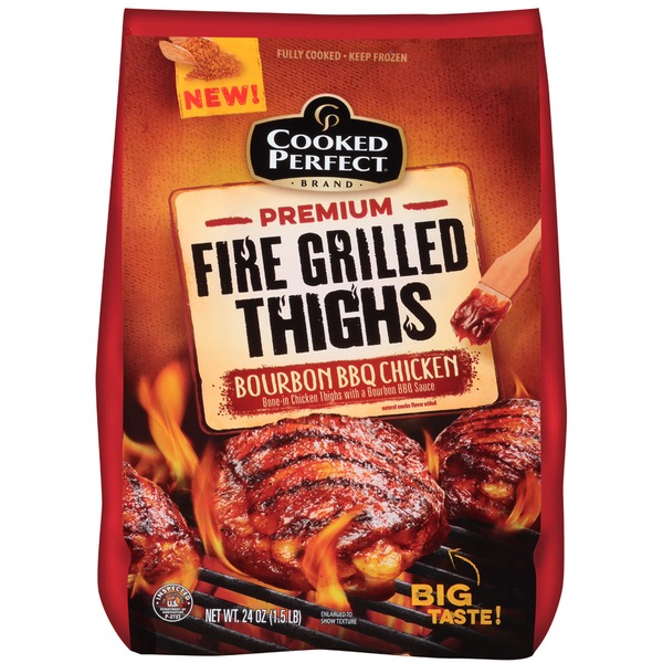 Cooked Perfect Premium Bourbon BBQ Chicken Fire Grilled Chicken Thighs ...