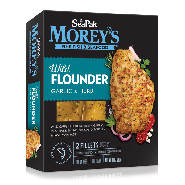 Morey's Wild Flounder Garlic & Herb, Frozen Same-Day Delivery or Pickup ...