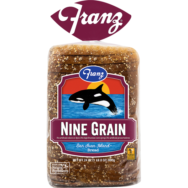 Franz Bread, San Juan Island, Nine Grain (24 oz) - Instacart