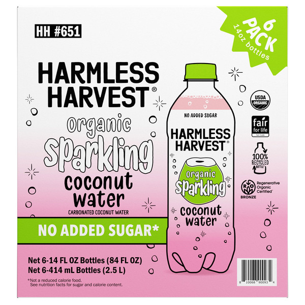 Harmless Harvest Organic Sparkling Coconut Water Same-Day Delivery | Costco
