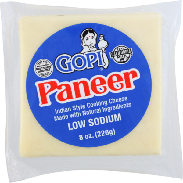 Gopi Indian Style Paneer Cheese, Vegetarian Whole Milk Cheese Same-Day ...