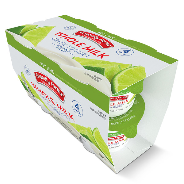 ALDI Friendly Farms Whole Milk Key Lime Greek Yogurt Same-Day Delivery ...