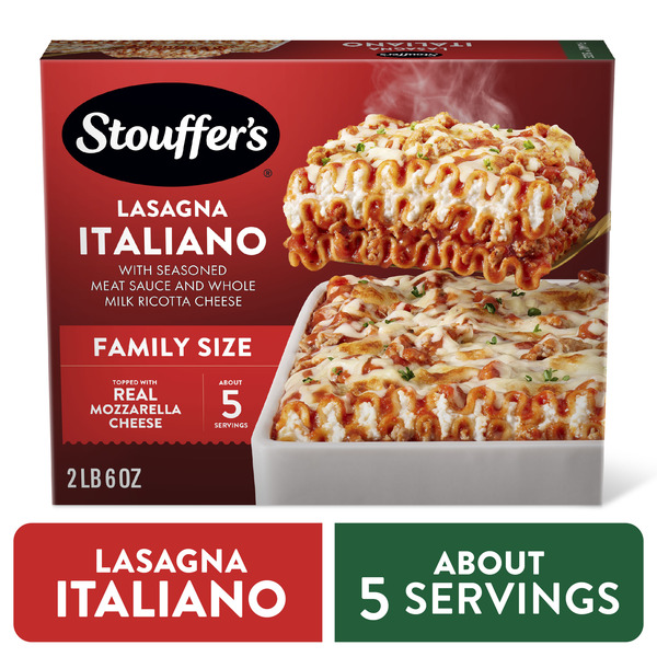 Stouffer's Lasagna Italiano Family Size Oven Ready Lasagna Frozen ...