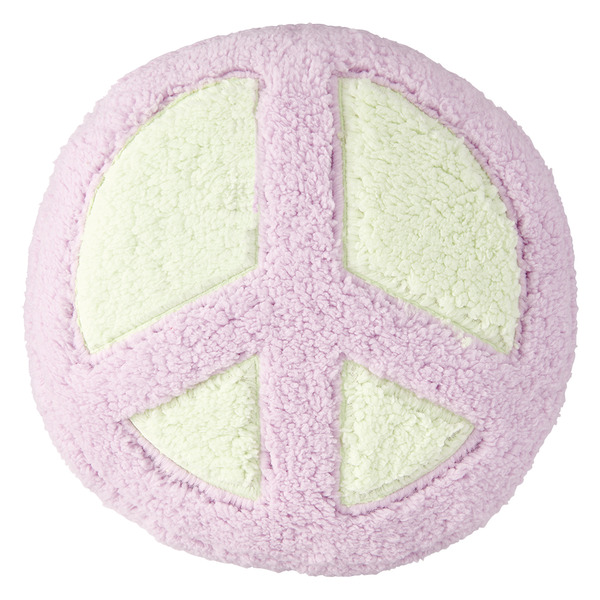 Huntington Home Peace Sign Decorative Pillow - Purple & Green Same-Day ...