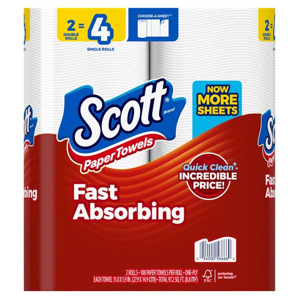 ShopRite Scott Fast Absorbing Paper Towels Same-Day Delivery | Instacart