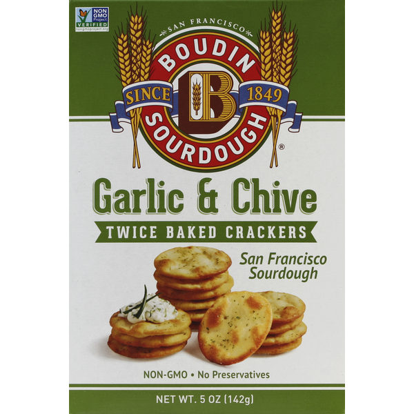 Boudin Crackers, Garlic & Chive, Twice Baked Same-Day Delivery or ...