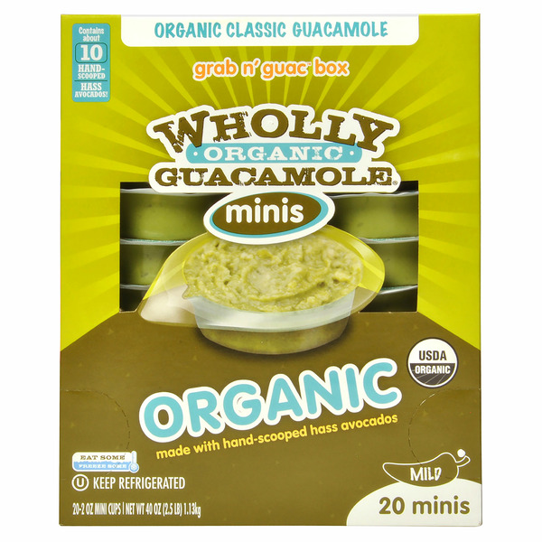 Wholly Guacamole Organic Minis Guacamole Same-Day Delivery | Costco