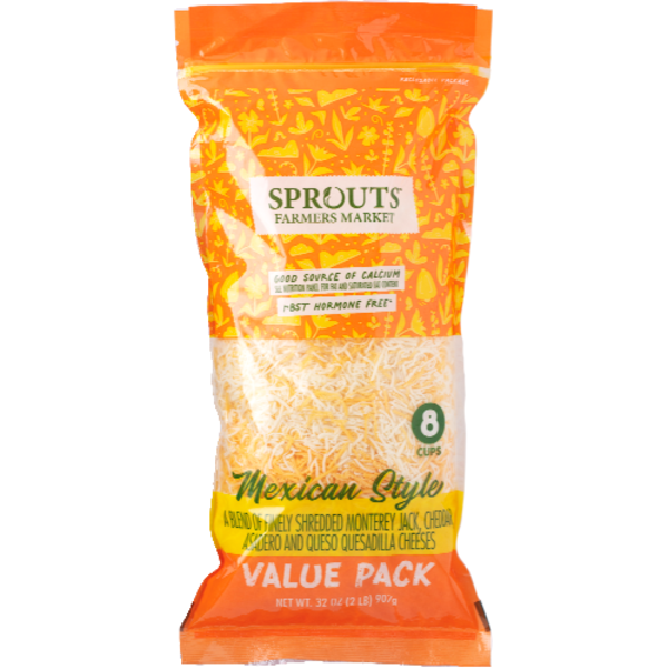 Sprouts Farmers Market Sprouts Mexican Style Shredded Cheese Same-Day ...