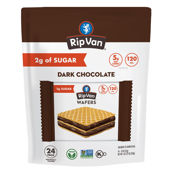 Rip Van Dark Chocolate Wafers, 0.78 oz, 24-count Same-Day Delivery | Costco