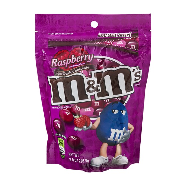 M&M's M & M's Chocolate Candies Dark Chocolate Raspberry (8 oz) - Instacart