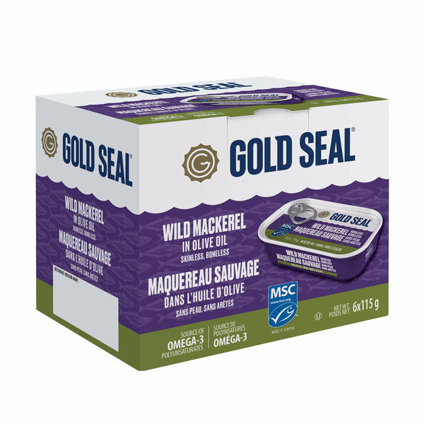 Gold Seal Skinless & Boneless Wild Mackerel in Olive Oil Same-Day Delivery | Costco