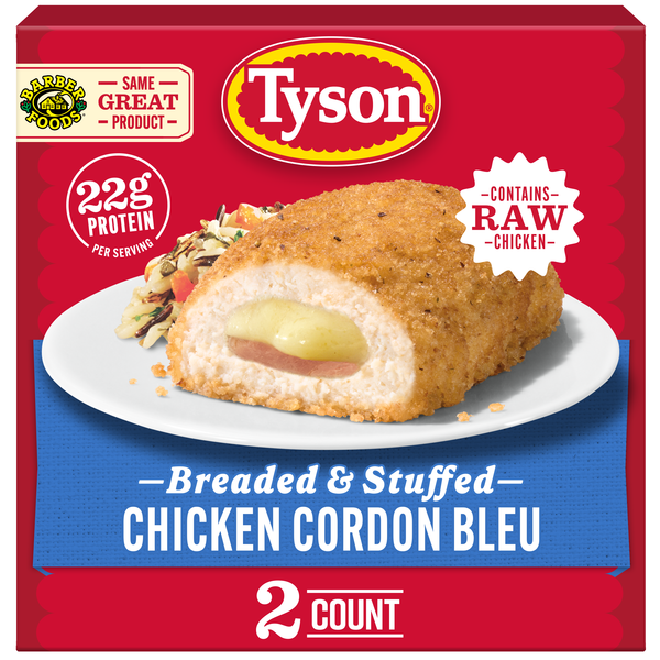 ShopRite Tyson Frozen Stuffed Chicken Breasts Cordon Bleu, 2 Count Same ...