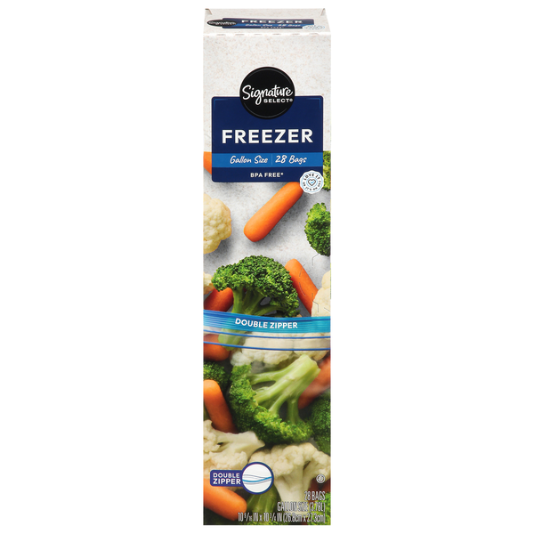 Safeway Signature SELECT Double Zipper Freezer Bags Same-Day Delivery ...