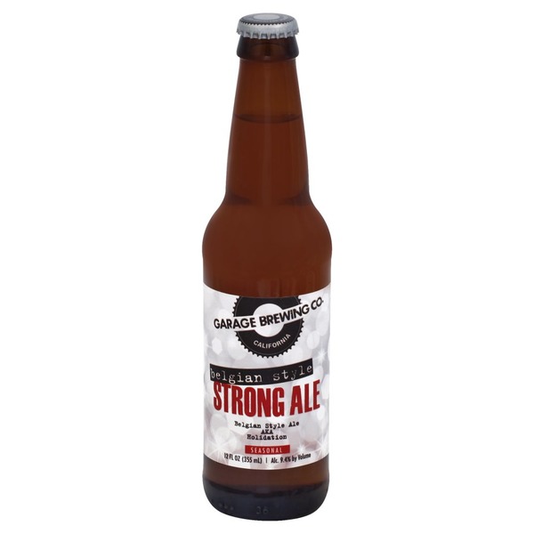 Garage Brewing Beer, Strong Ale, Belgian Style (12 fl oz) - Instacart