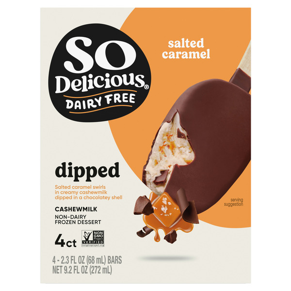 Safeway So Delicious Dairy Free Dipped Salted Caramel Cashewmilk Non ...