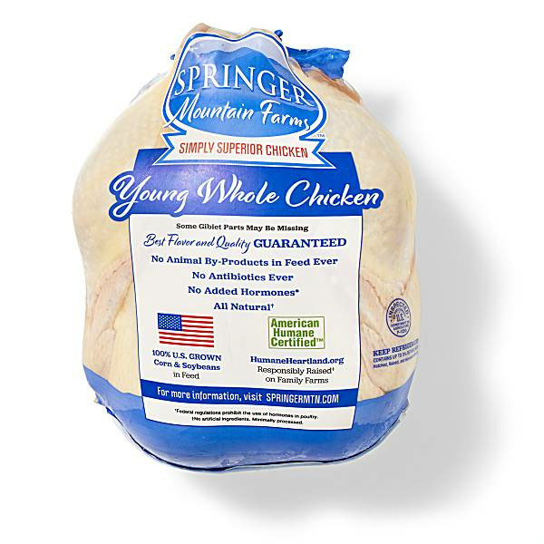 Publix Springer Mountain Farms Whole Chicken Same-Day Delivery or ...