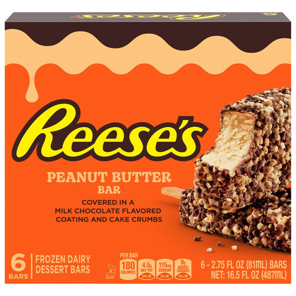Reese's Peanut Butter Frozen Dairy Dessert Bar Same-Day Delivery ...
