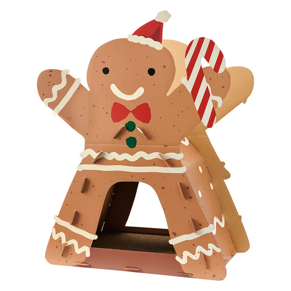 Heart to Tail Gingerbread Man Cat Scratching Playhouse Same-Day ...