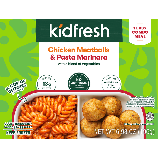 Kidfresh Chicken Meatballs & Pasta Marinara Same-Day Delivery or Pickup ...
