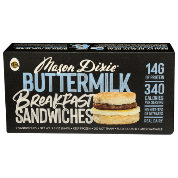 Mason Dixie Buttermilk Biscuit Sandwiches With Sausage & Egg Same-Day ...