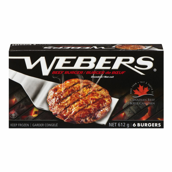 Food Basics Weber S Frozen Beef Burgers Same Day Delivery Instacart