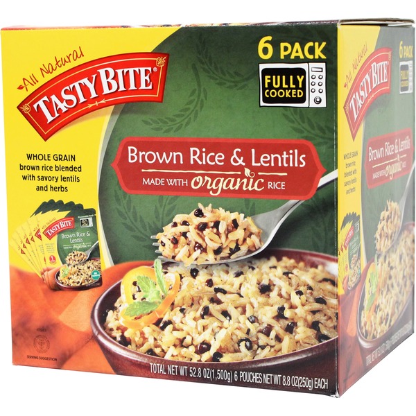 tasty bite brown rice and lentils