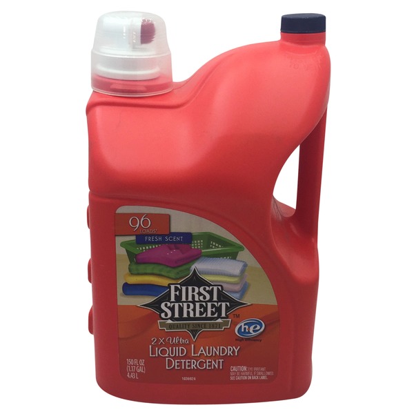 First Street Ultra Liquid Laundry Detergent, Fresh Scent (150 fl oz ...