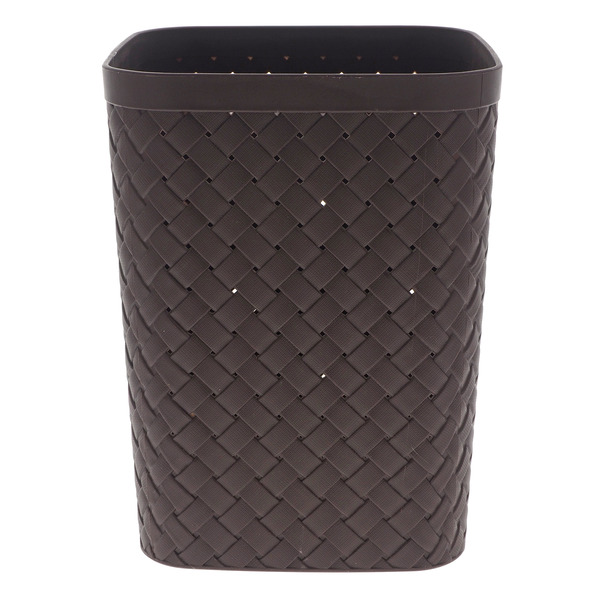 Rattan Look Square Plastic Waste Basket Same-Day Delivery | Dollarama