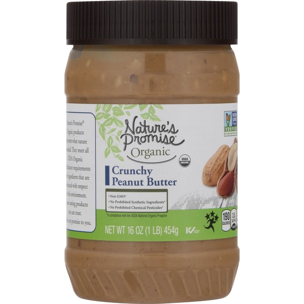 Nature's Promise Organic Crunchy Peanut Butter (16 oz) - Instacart