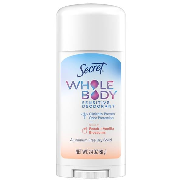 Secret Whole Body Stick Aluminum Free Deodorant for Women with notes of ...